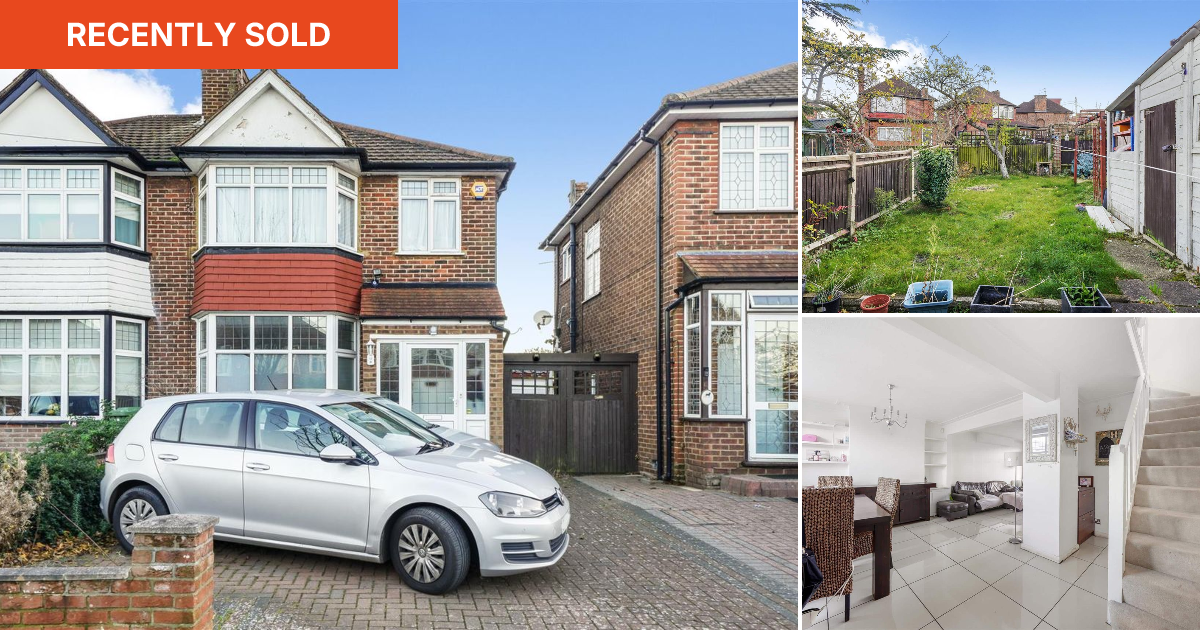 3 bed semi-detached house for sale in Oakwood Crescent, Greenford ...